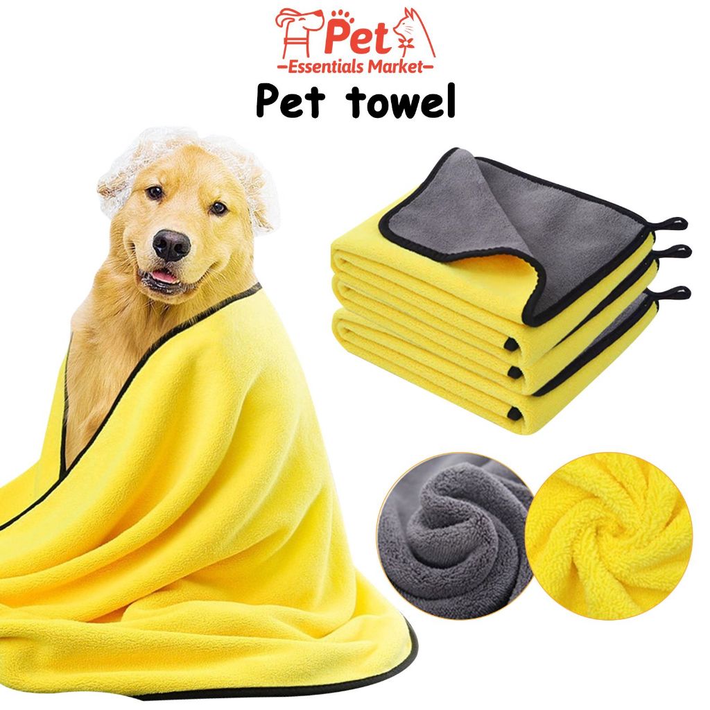 Pet Bath Towel Strong Absorbent Towel Quick-drying Bath Towel ...