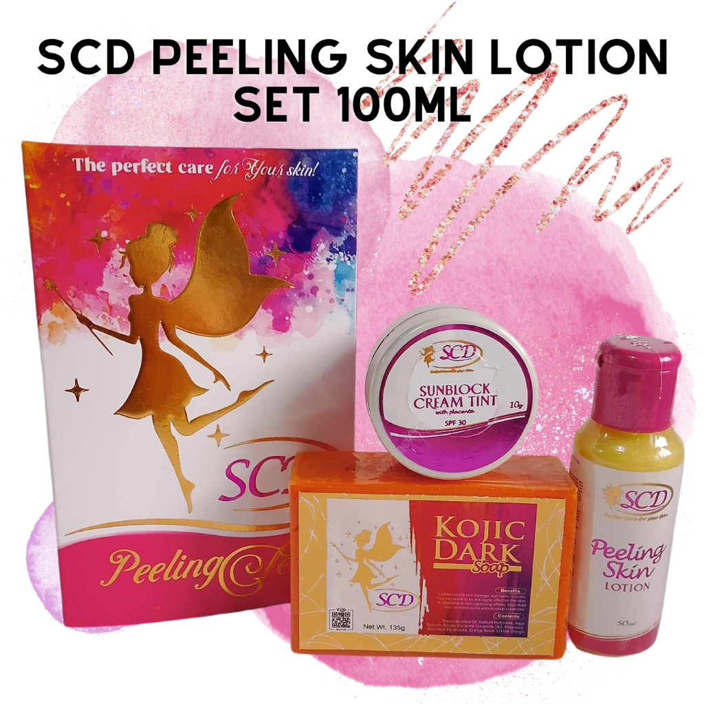 SCD PEELING SKIN LOTION SET BIG 100ML 3IN1 ORIGINAL | Shopee Philippines