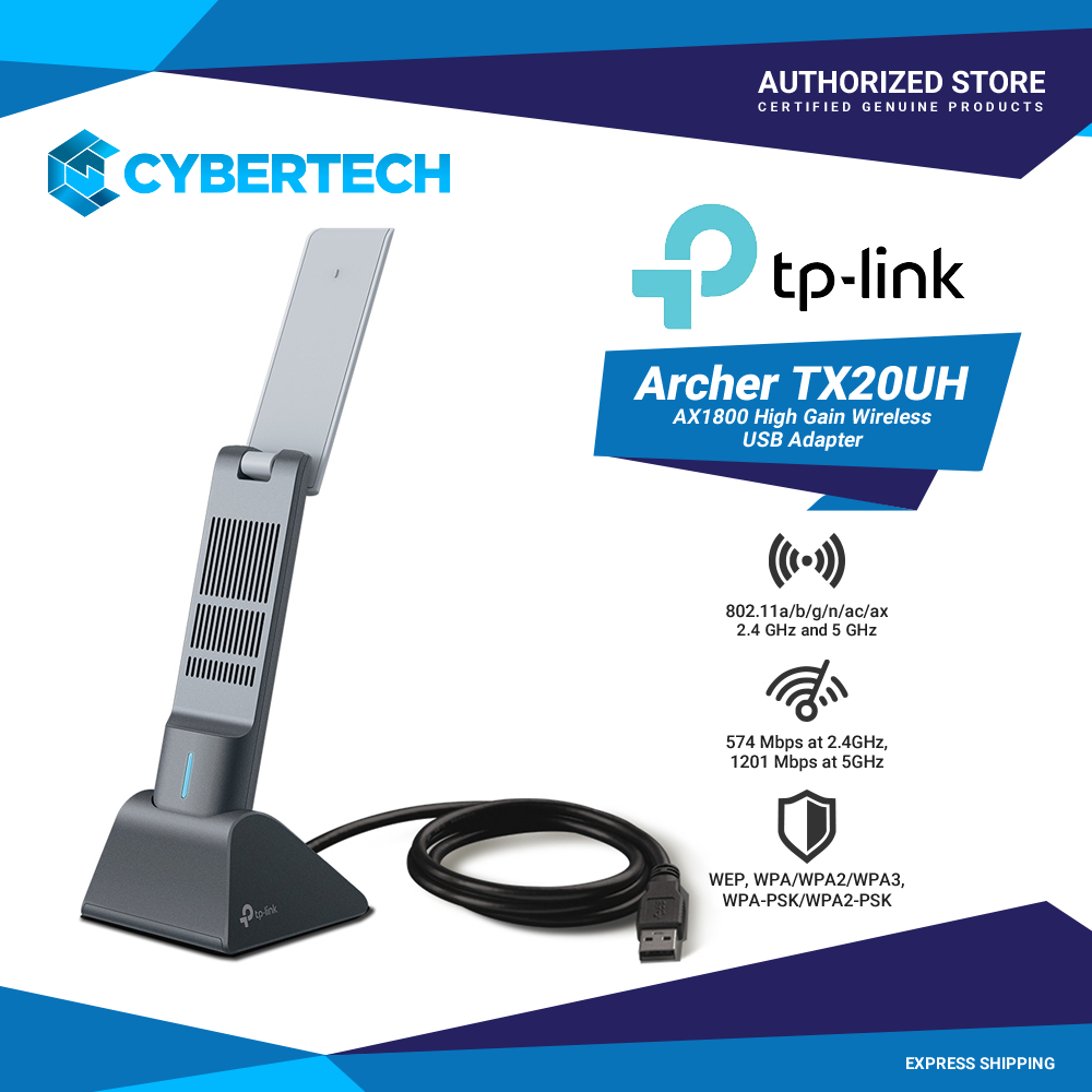 Tp-Link Archer TX20UH AX1800 High Gain Wireless USB Adapter | Shopee ...