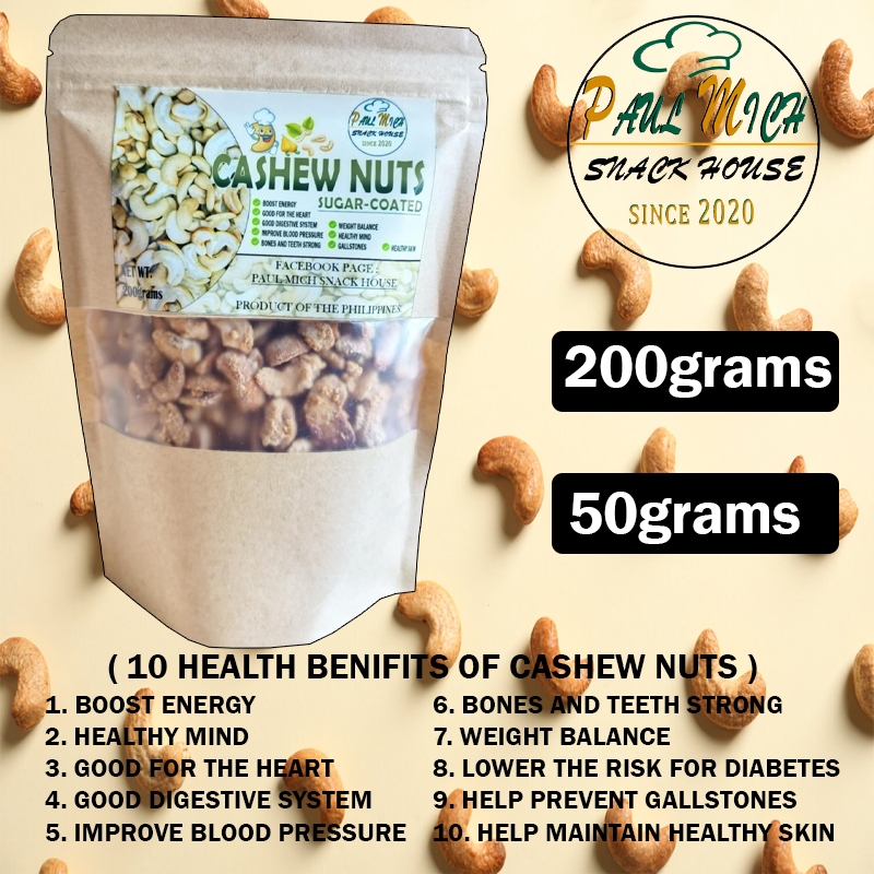 Cashew nuts / Kasoy Sugar-Coated flavor by ( PAUL MICH SNACK HOUSE ...