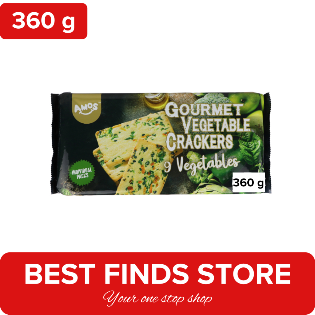 Amos Gourmet Vegetable Crackers 360g | Shopee Philippines