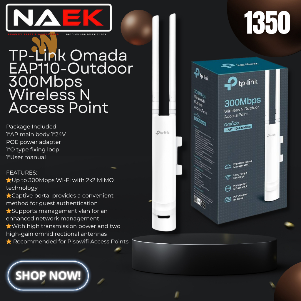 Tp-Link EAP110 - Outdoor Antenna 300Mbps N Access EAP110-OutdoorT ...