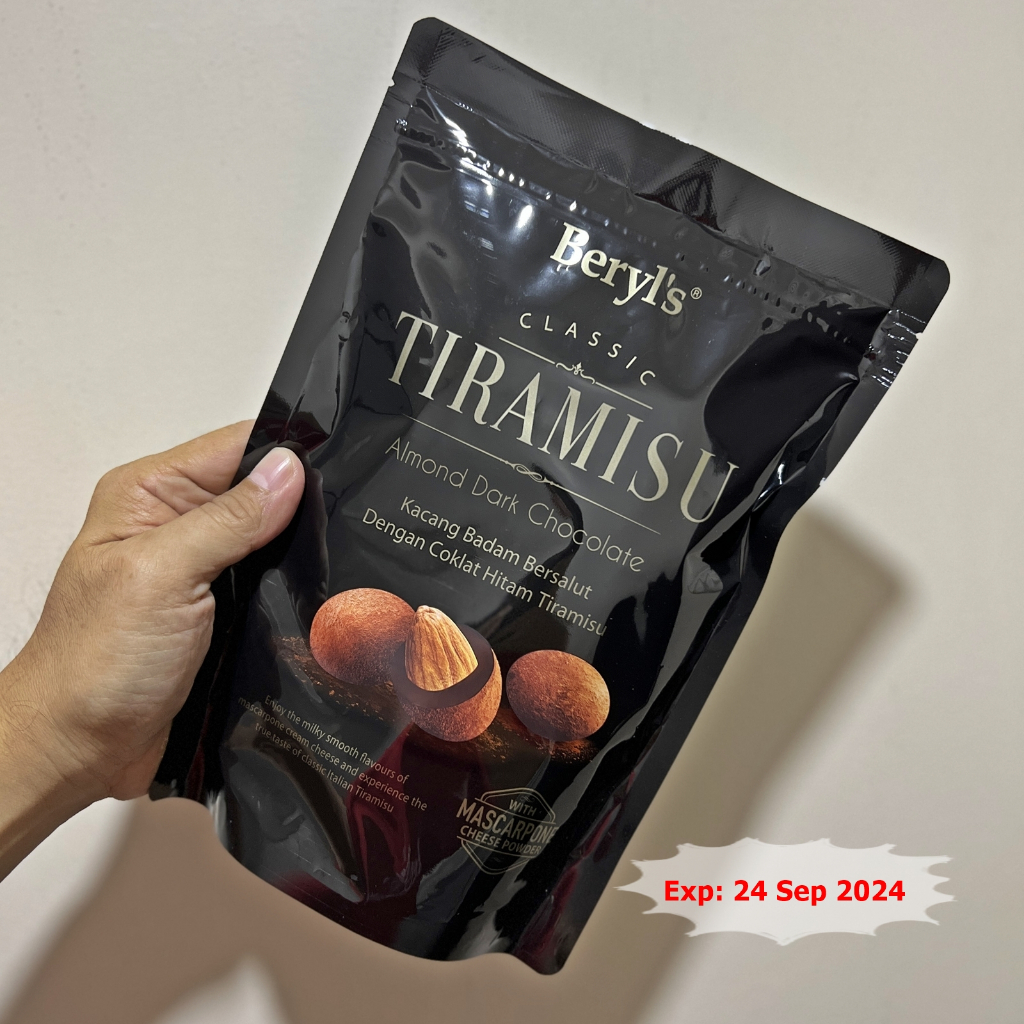 Beryl's Classic Tiramisu Almond Dark Chocolate (300g) | Shopee Philippines