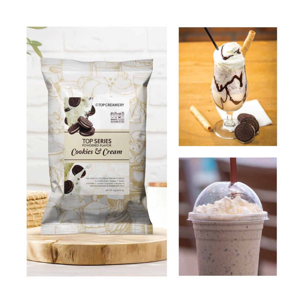 Top Creamery Top Series Cookies & Cream Powdered Beverage Premix 1kg ...