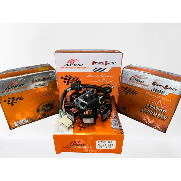 STATOR COIL ASSEMBLY “APIDO” WAVE125 (8PINS) | Shopee Philippines