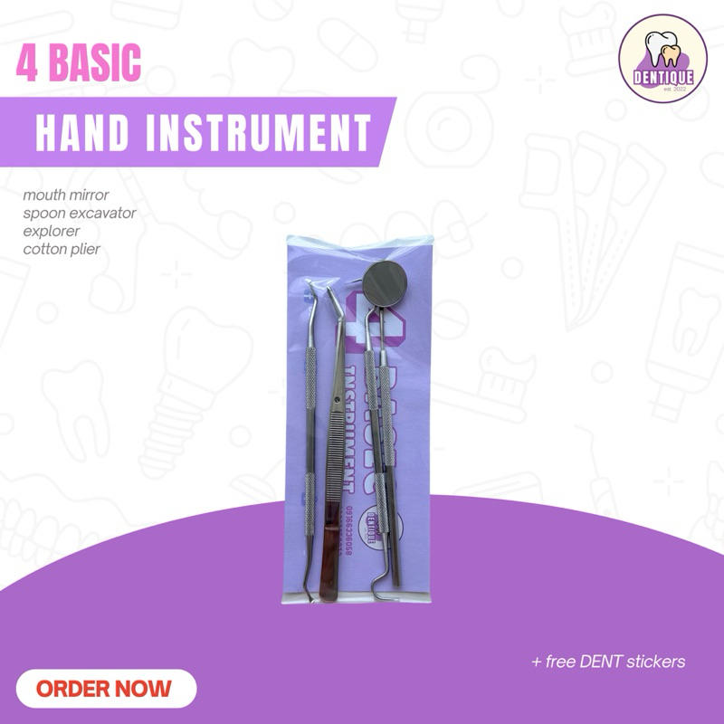 4 BASIC HAND INSTRUMENT (METAL) | Shopee Philippines
