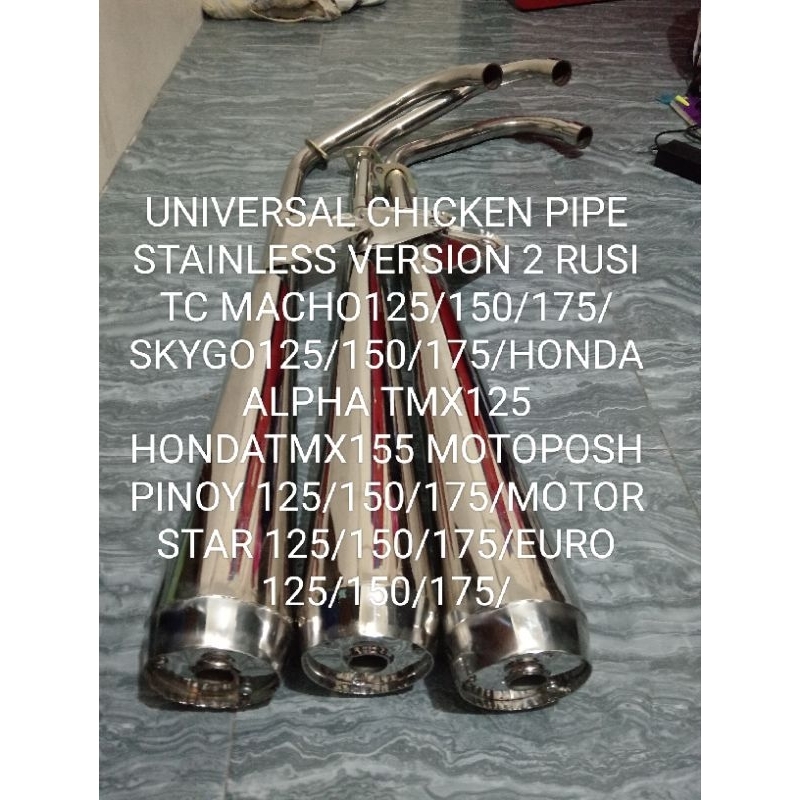 UNIVERSAL VERSION 2 CHICKEN PIPE RUSI TC 125/150/175/SKYGO 125/150/175 ...