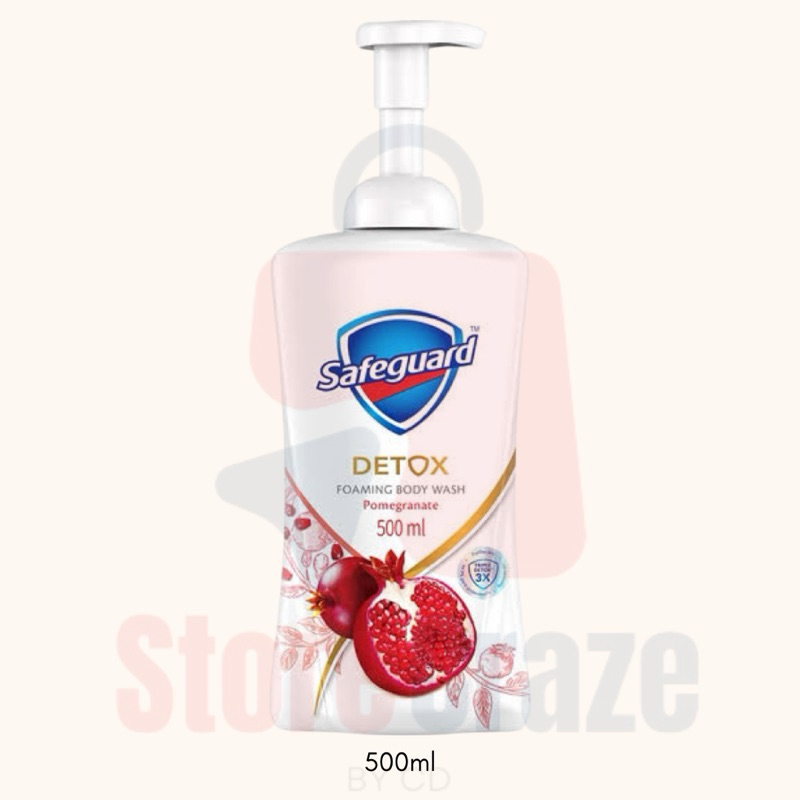 Safeguard Detox Foaming Body Wash Pomegranate 500mL | Shopee Philippines