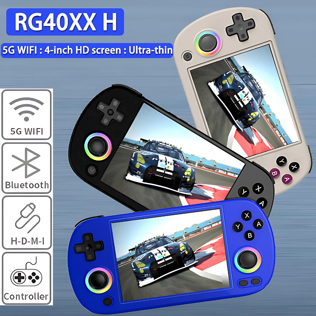 2024 New RG40XX H Retro Handheld Game Console 4.0'' IPS Screen Linux 64 ...