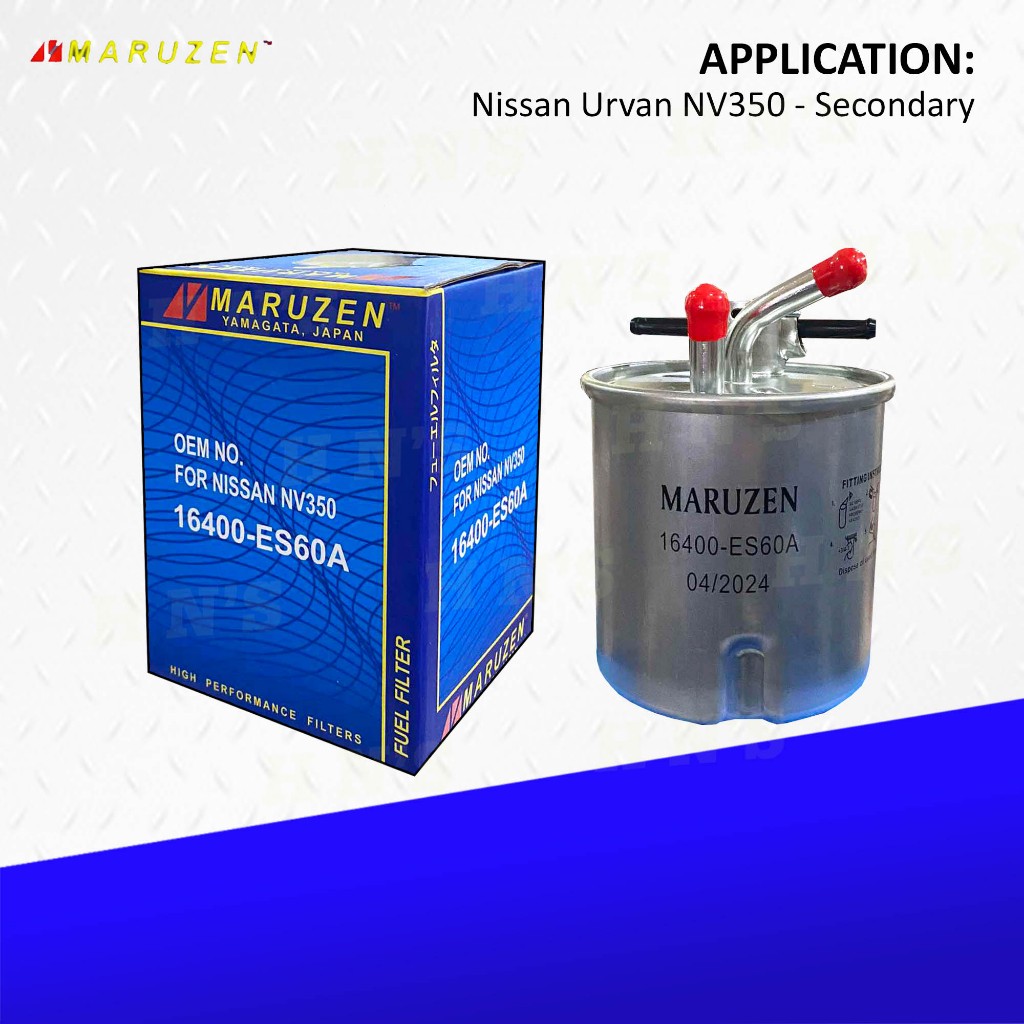 Maruzen Fuel Filter ( 16400-ES60A ) for Nissan Urvan NV350 - Secondary ...