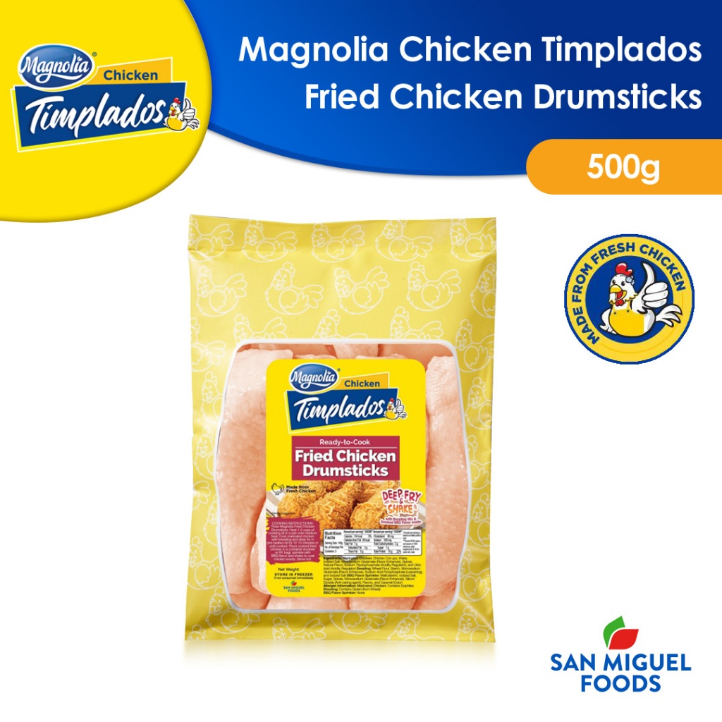 MAGNOLIA CHICKEN TIMPLADOS 550G Ready-to-Cook Chicken Drumstick with ...