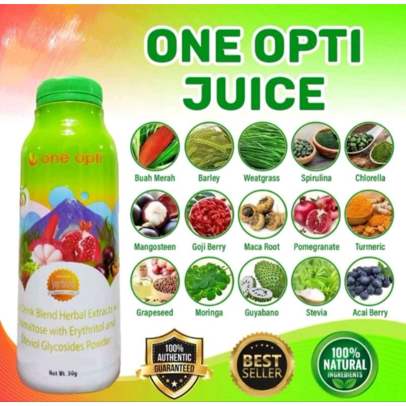 ONE OPTI JUICE ( Herbal Extract and Steviol Gycoside) | Shopee Philippines
