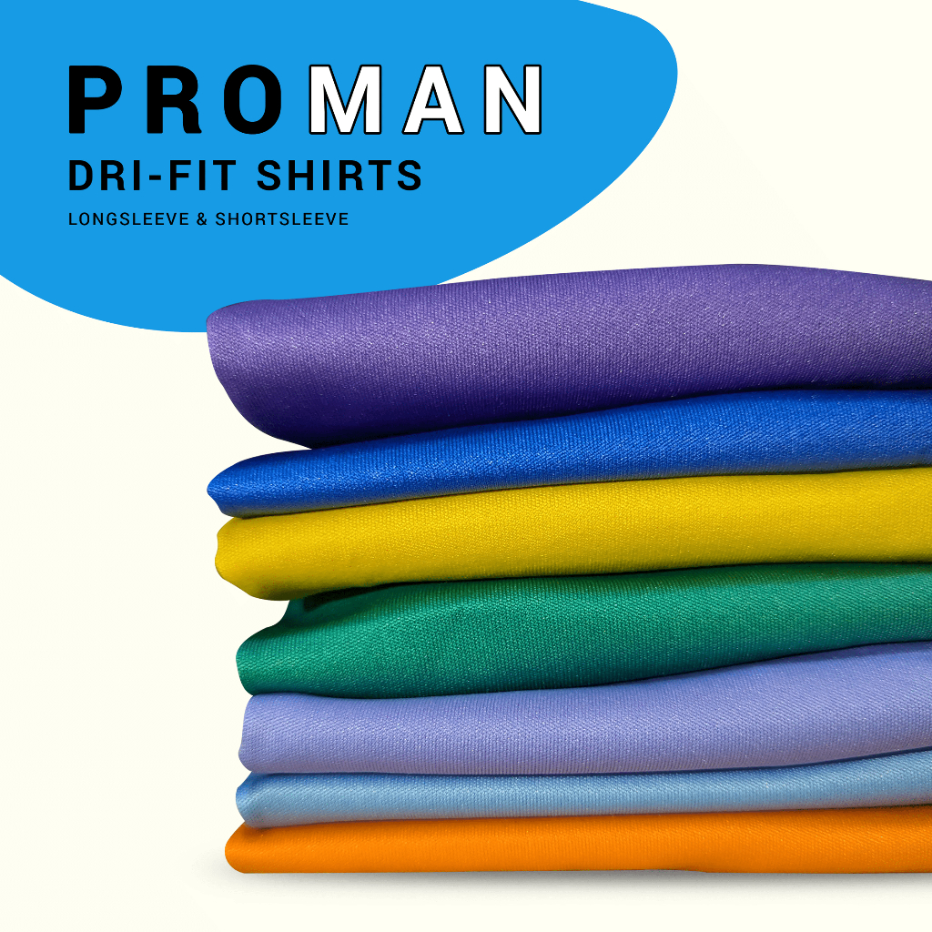 Proman Drifit Short Sleeve Shirts (Blue, Grey, Red, Apricot, Black ...