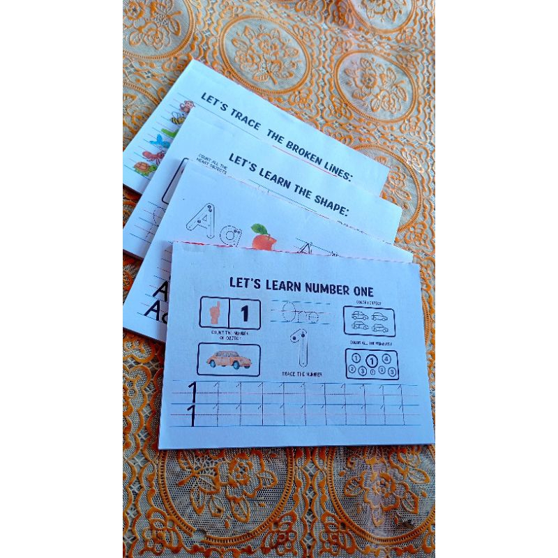 Tracing Pad (Lines, shapes, number, alphabet and name) | Shopee Philippines
