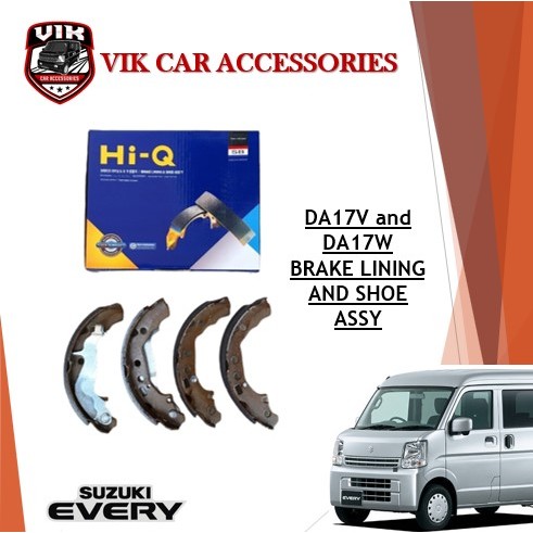 Hi-Q Brand Brake Lining and Shoe Assembly for Suzuki Every DA17 DG17 ...