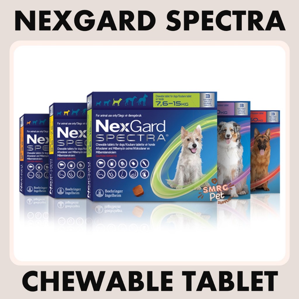 NexGard Spectra Chewable Tablet Dog Ectoparasiticide per box | Shopee ...