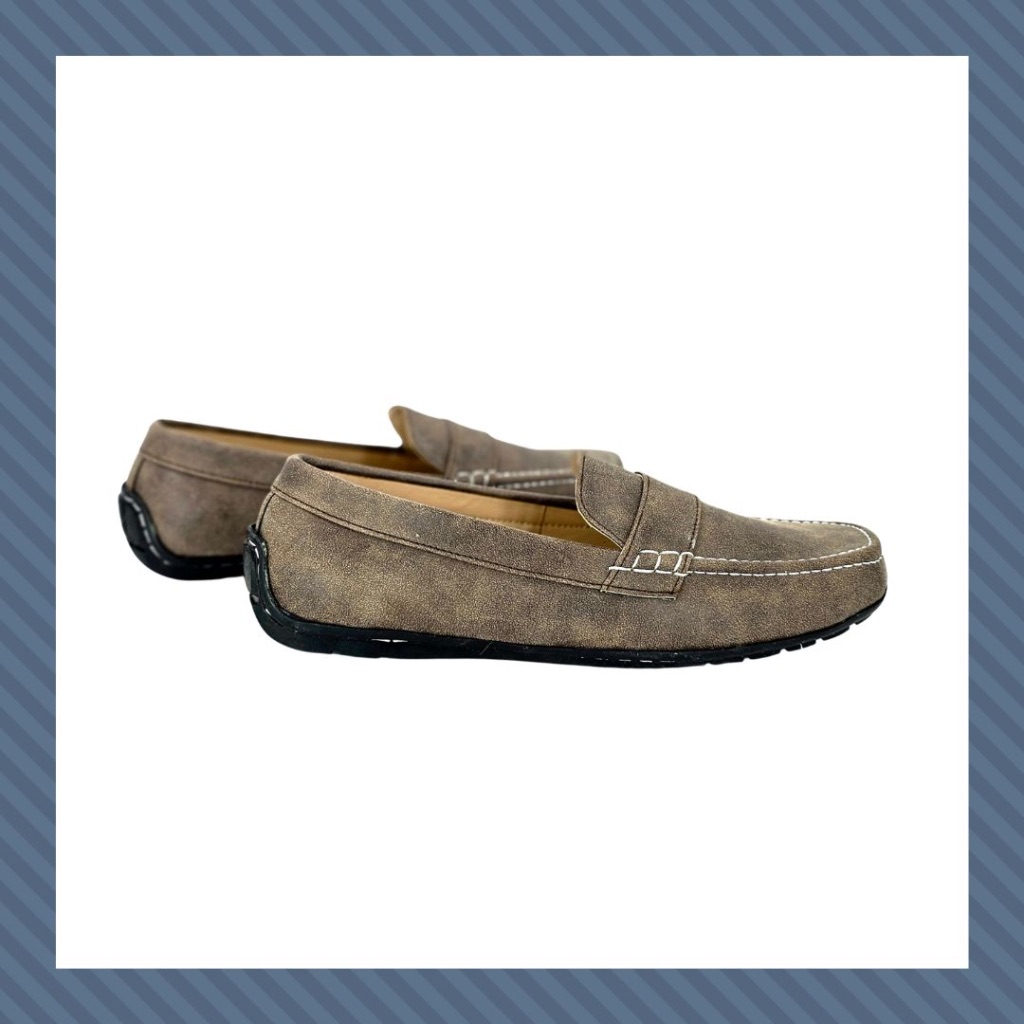 Men's Faux Leather Topsider Loafer Shoes Soft Insoles - MADE IN LILIW ...