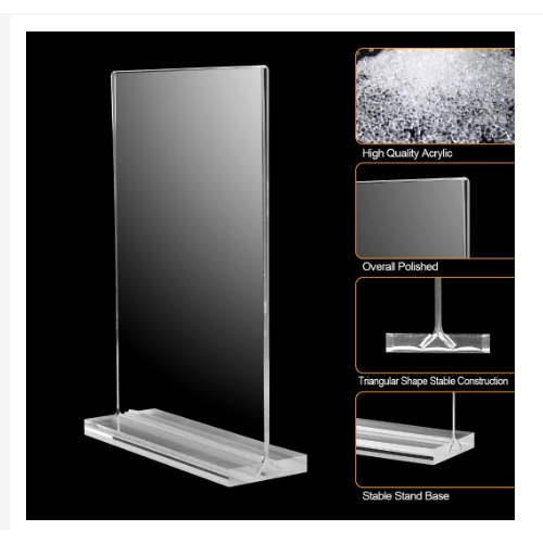 Acrylic Double Sided Menu Holder Display Stand A4/A5 For Business ...