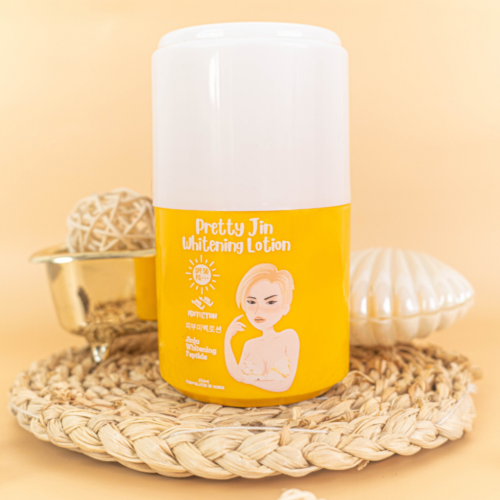 Authentic Pretty Jin Whitening Lotion SPF 50 PA+++ 250 ml | Shopee ...