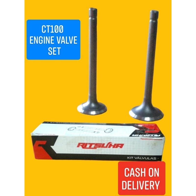 CT100 ENGINE VALVE SET (INTAKE AND EXHAUST) | Shopee Philippines