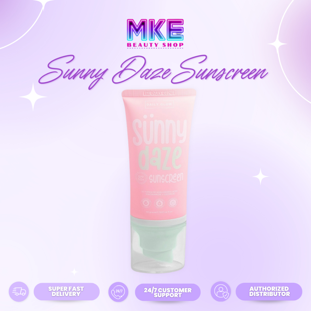 DAILY GLOW SUNNY DAZE SUNSCREEN SPF 50 | Shopee Philippines