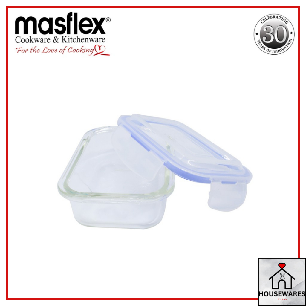 Masflex Rectangular Glass Food Container (370ml) | Shopee Philippines