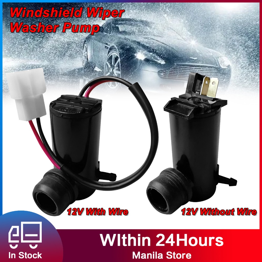 12V Front Windshield Washer Pump Car Glass Wiper Water Washer Pump Jet ...