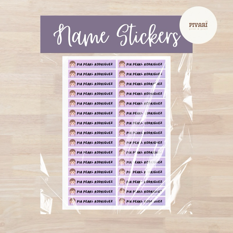 Personalized Name Stickers Mini Name Stickers | Shopee Philippines