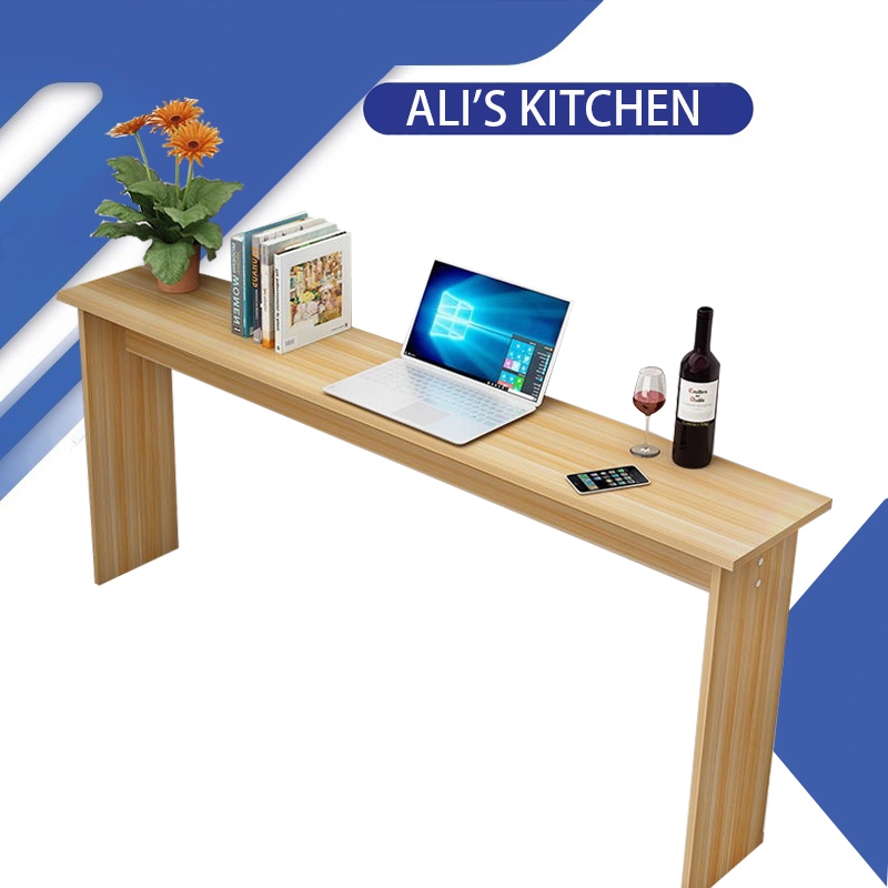 Simple long table by the wall bedroom ultra narrow table computer desk ...