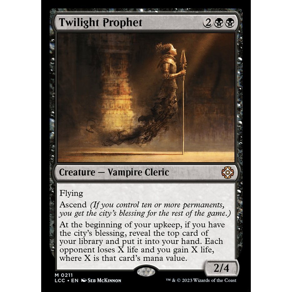 MTG Singles: Twilight Prophet NM Black LCC Lost Caverns of Ixalan ...