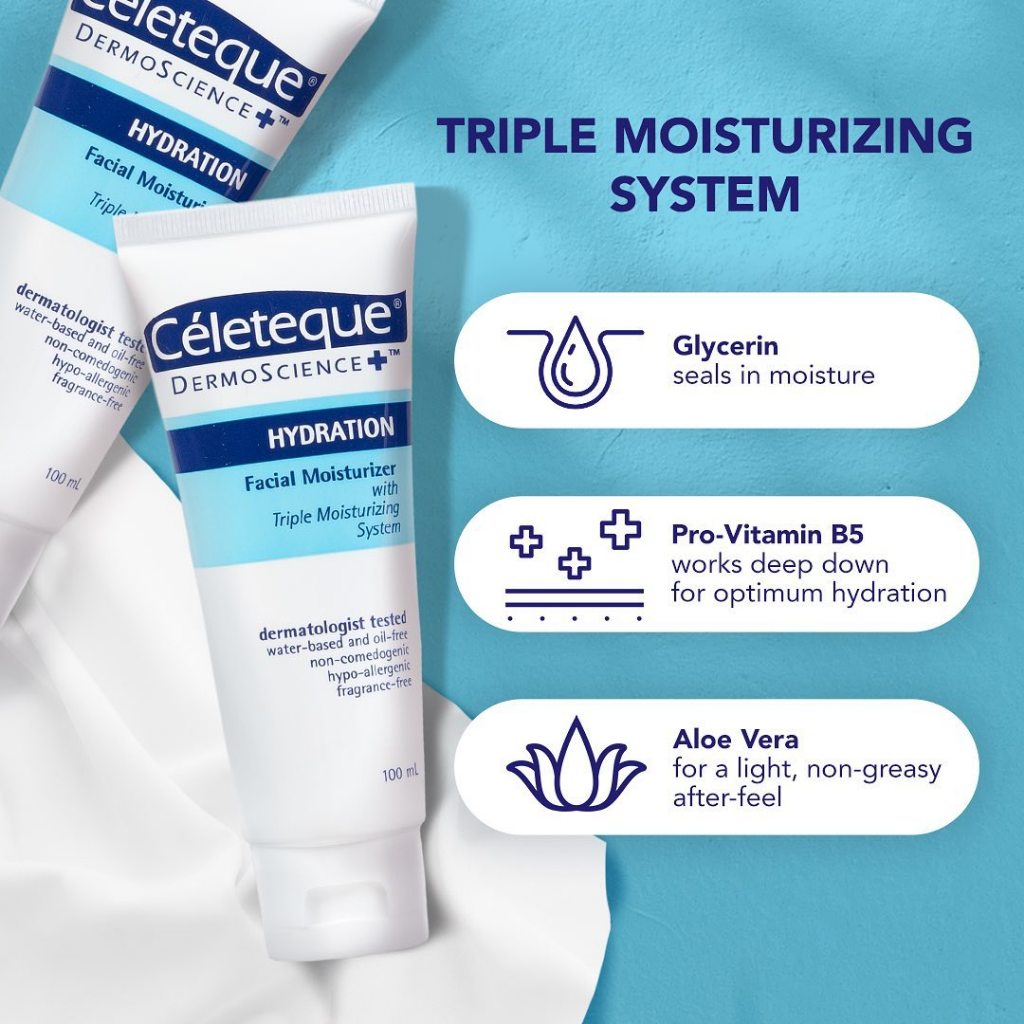 Celeteque Hydration Facial Moisturizer 100mL x 3 | Shopee Philippines