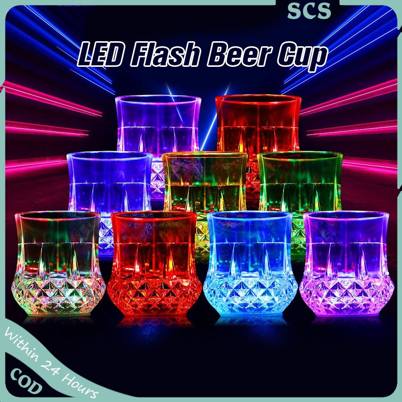 Fun Light Up Drinking Tumblers Liquid Activated Multicolor LED Wine ...