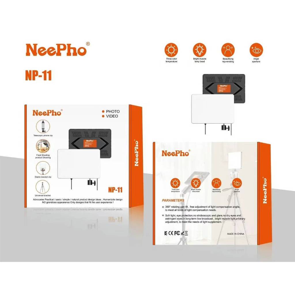 NEEPHO NP-11 LED LIGHT PHOTO/VIDEO | Shopee Philippines