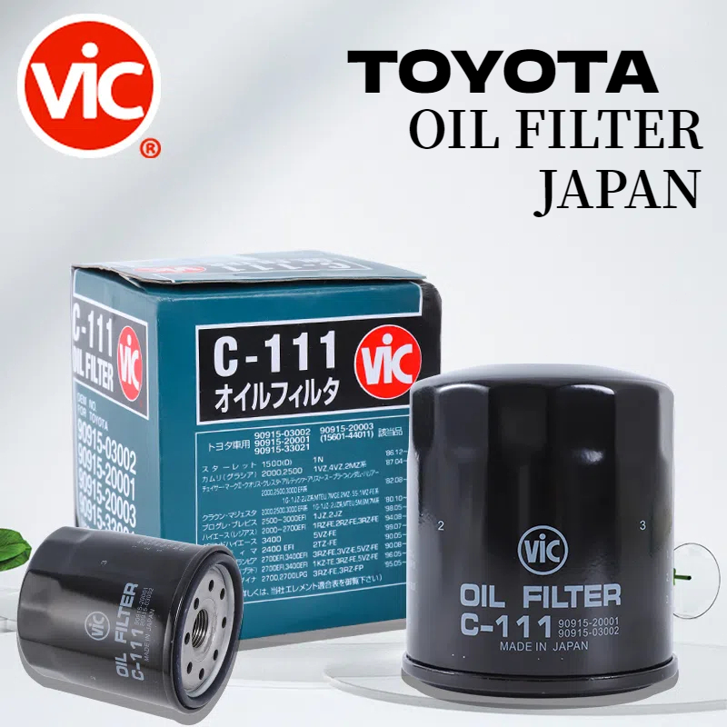 VIC Oil Filter C-111 For Toyota Innova Fortuner Hilux Hiace Lexus Solid ...