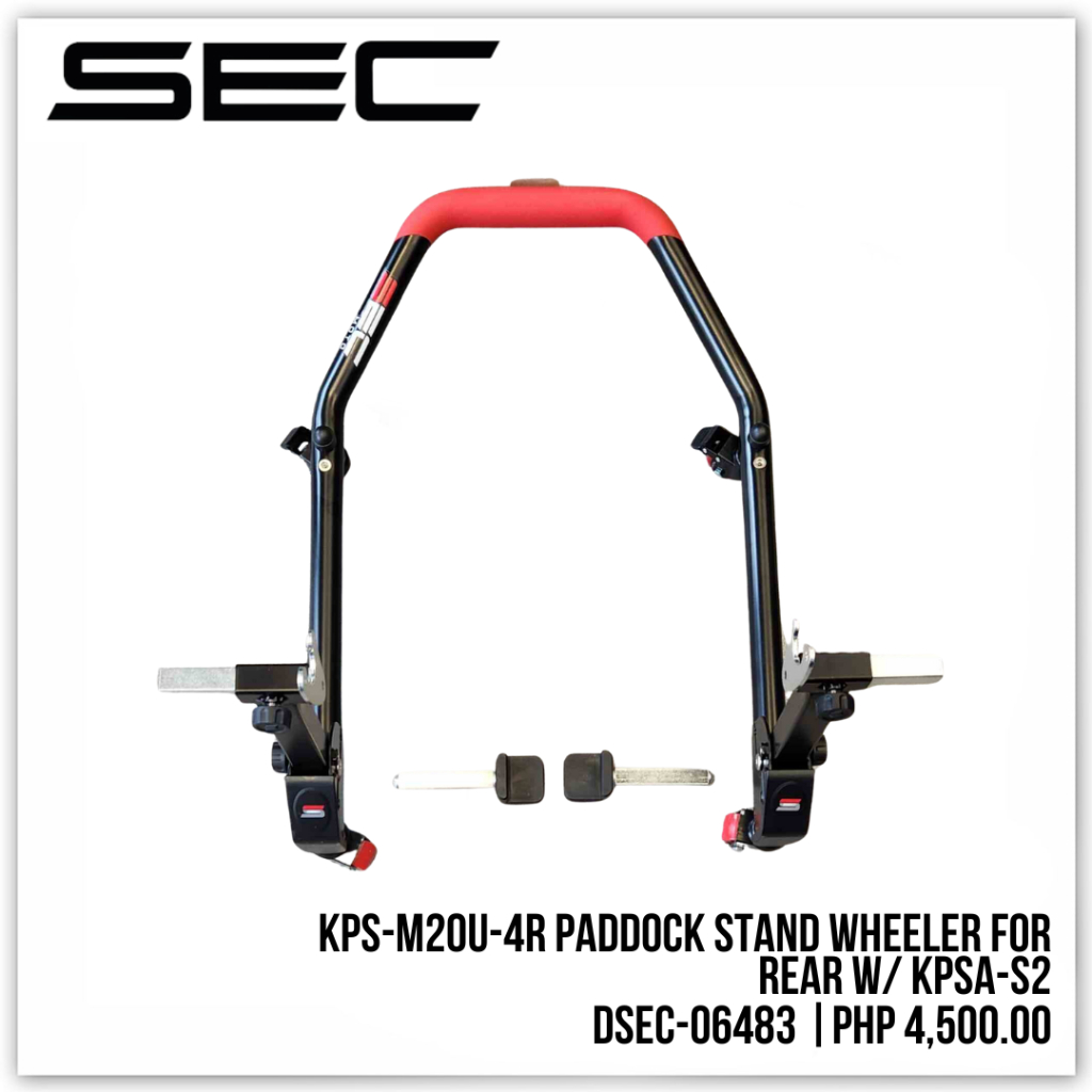 Sec KPS-M20U-4R Paddock Stand Wheeler for Rear w/ KPSA-S2 DSEC-06483 ...