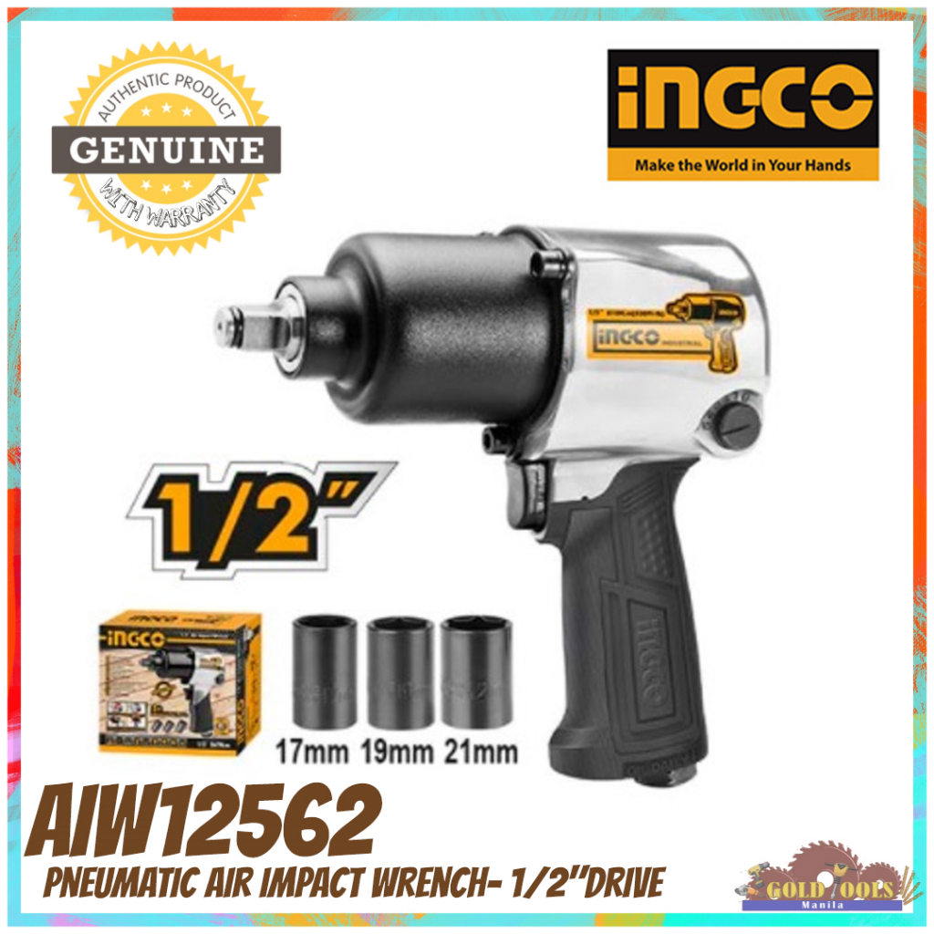 Ingco AIW12562 Air Impact Wrench 1/2" | Shopee Philippines