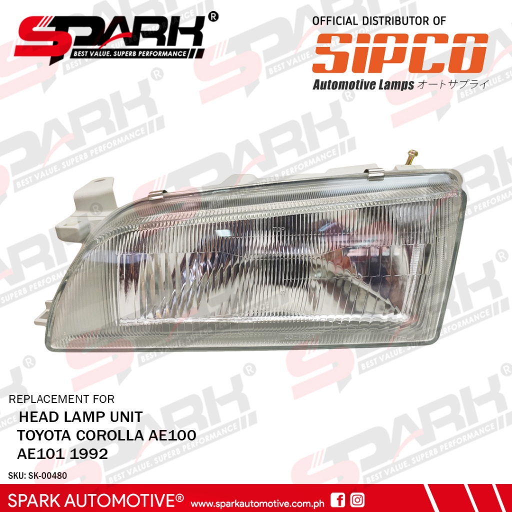 Head Lamp Head Light for Toyota Corolla AE100 Toyota AE101 1992 - 1994 ...