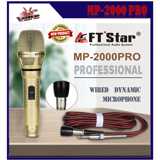 100% Original Megapro MP-2000PRO Model Heavy Duty 10M Wire Microphone ...