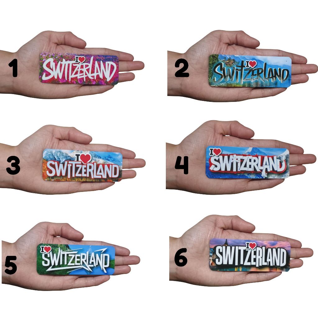 SWITZERLAND RECTANGLE SOUVENIR RUBBER REF MAGNET | Shopee Philippines