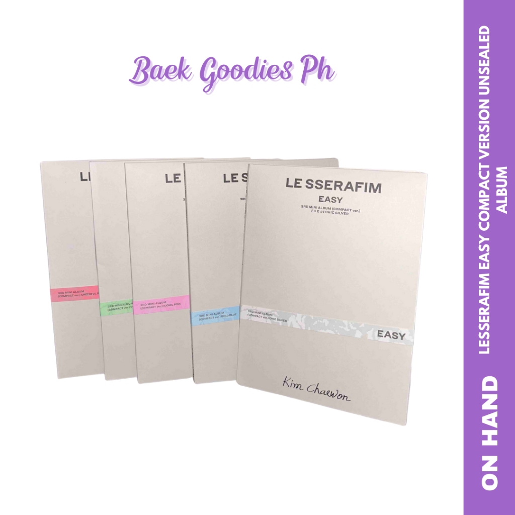 Lesserafim Easy Compact Version Unsealed Album | Shopee Philippines