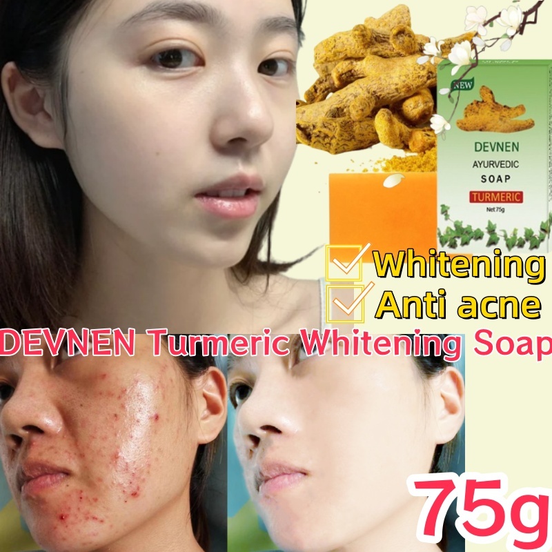 DEVNEN Turmeric Whitening Anti -Acne Soap Original Pimple Treatment Oil ...