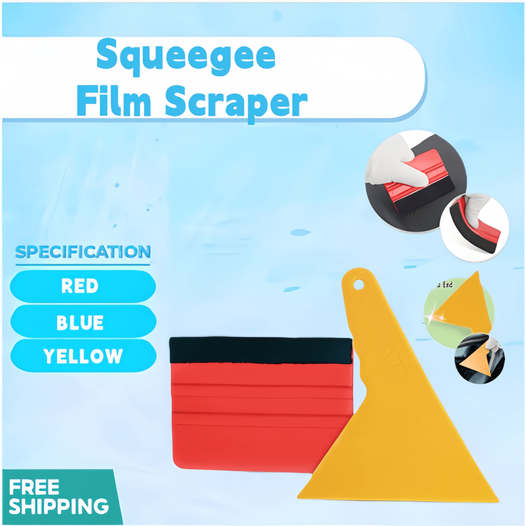 Squeegee and Triangular Film Scraper For Car Sticker or Vinyl Sticker ...