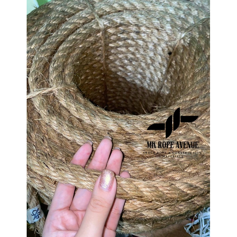 5/8 or 16mm x 1 meter Manila Abaca Rope | Shopee Philippines