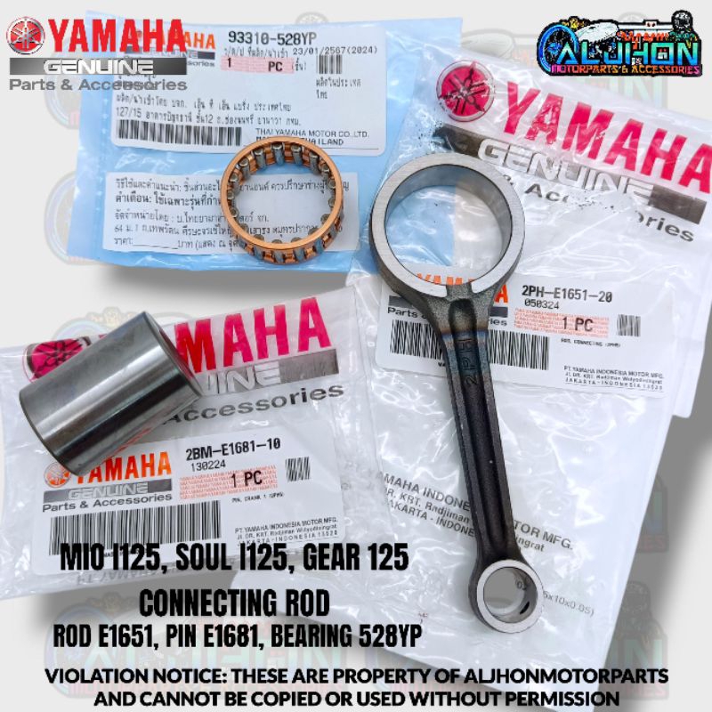 YAMAHA MIO I125 / M3 CONNECTING ROD KIT SET 2PH YGP | Shopee Philippines