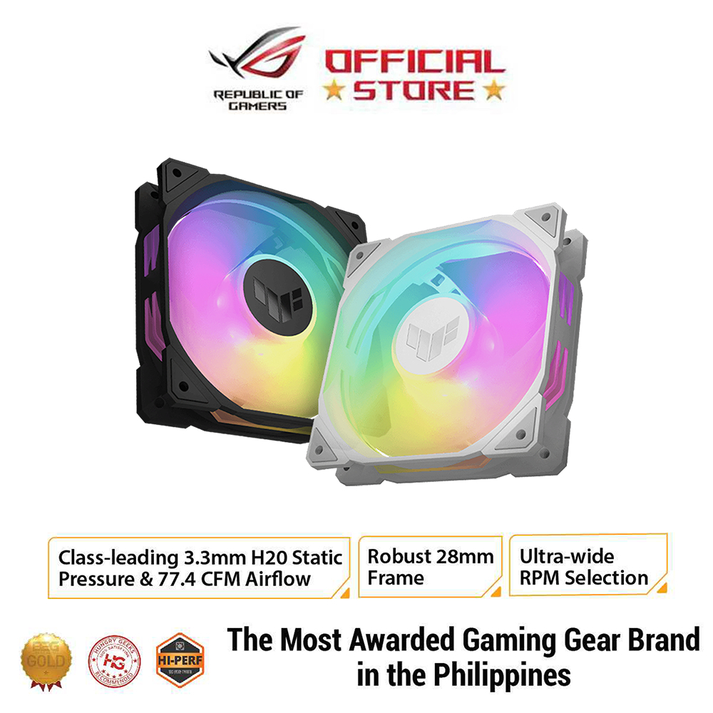 Asus TUF Gaming TR120 ARGB Standard Single/Triple Pack, high static ...