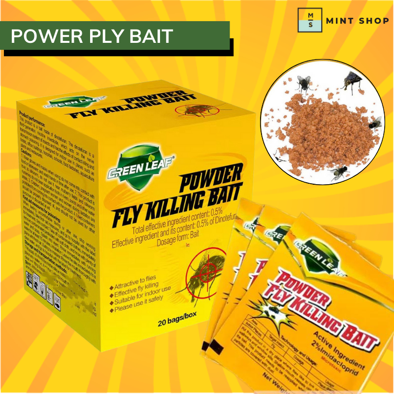 20Pcs/Box Fly Bait Insect Killer Powder Fast Effective Powerful ...