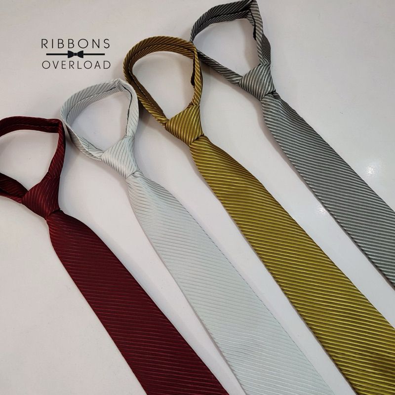 Regular Striped Necktie (Standard Size) MANUAL TIE | Shopee Philippines