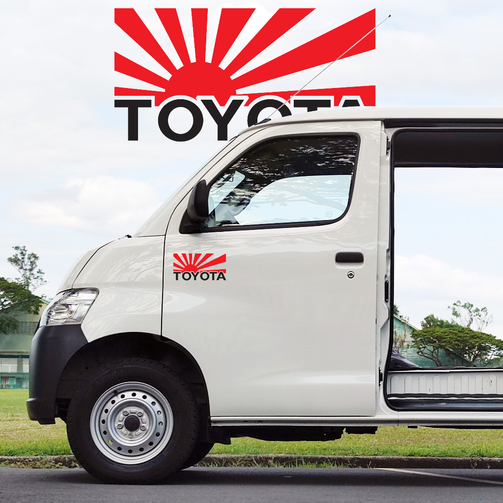 2X Stickers for Toyota Lite Ace | Japan Rising Sun | Cut-out 8 inches ...