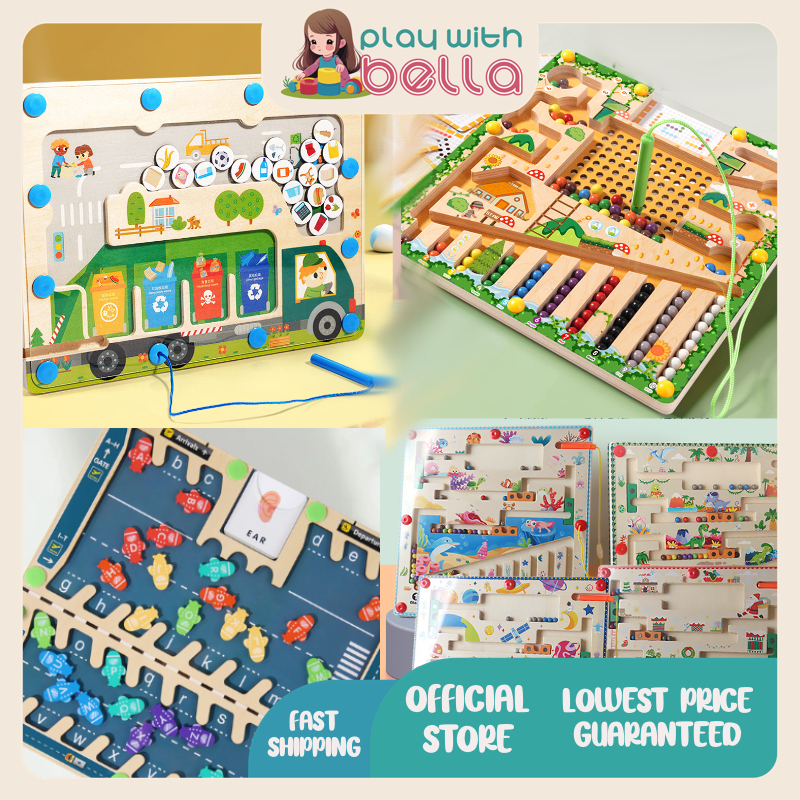 Magnetic Pen Maze Matching, Pairing & Sorting Activity for Kids Color ...