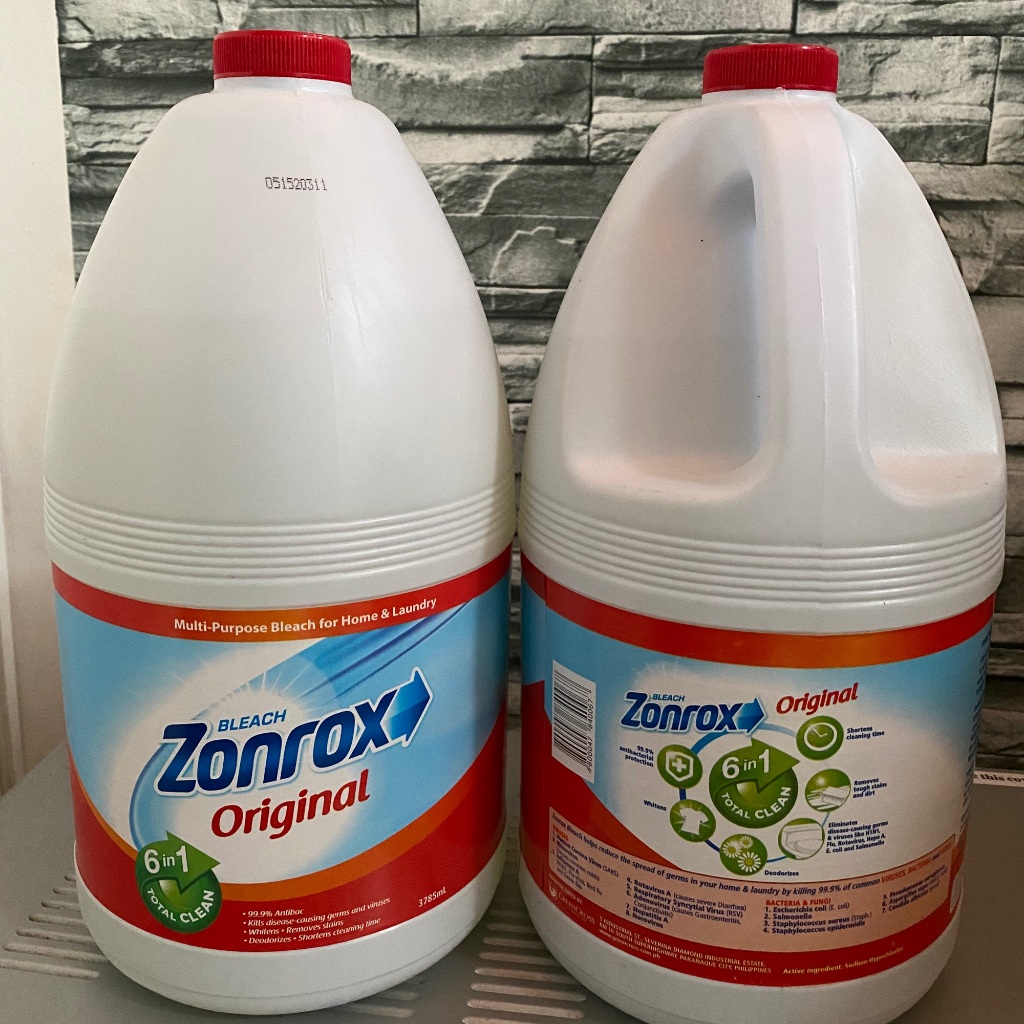 ZONROX BLEACH ORIGINAL 1 GALLON (3.785L) | Shopee Philippines